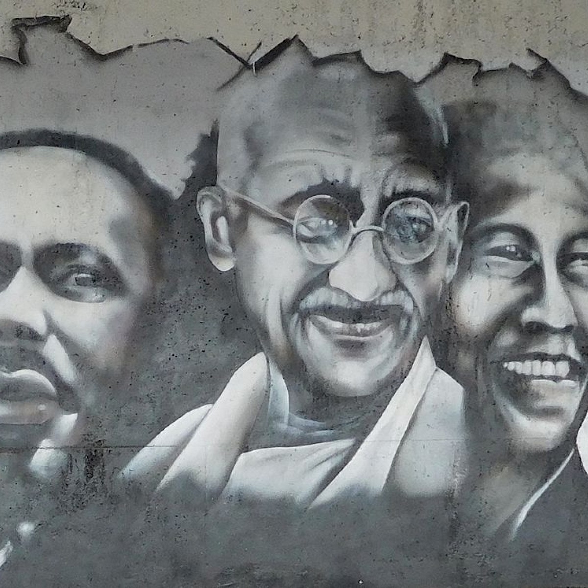 Nelson Mandela Martin Luther King Mahatma Gandhi